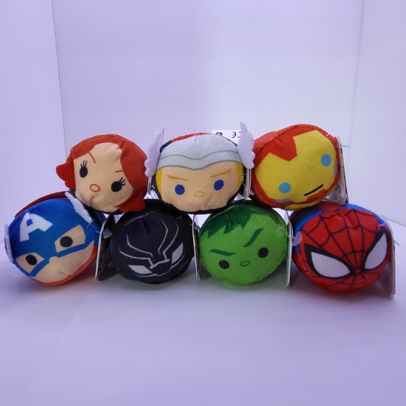 Marvel | Toys | New Marvel Avengerstsum Tsum 25 Mini Plushes Complete 7 ...